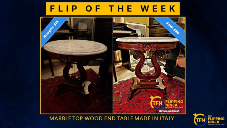 Flip of the Week: $15 Marble Table Flipped for $80 In Under A Week ...