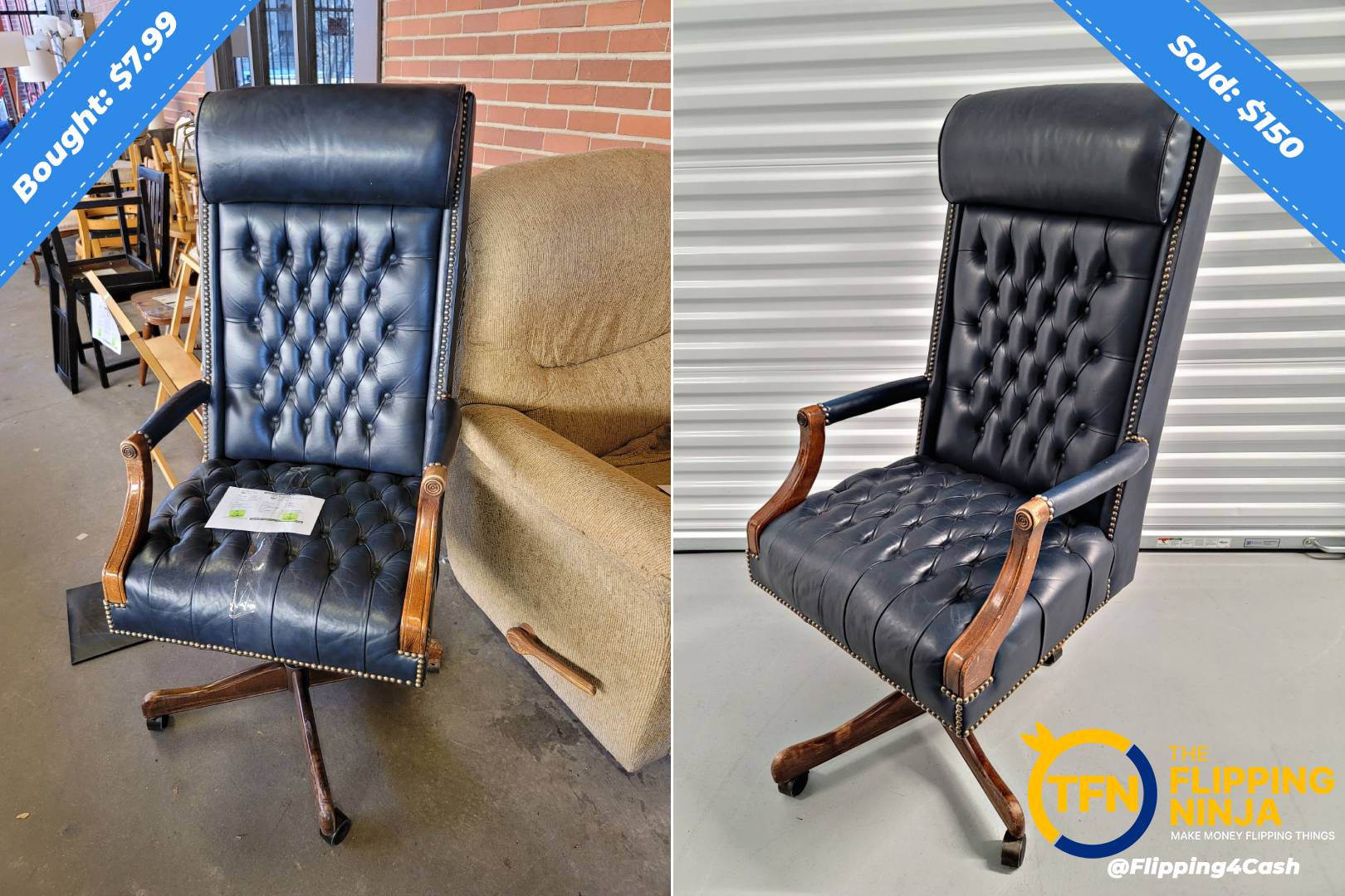 Flip of the Week: Quick Flip! $8 Chair Flipped for $150 In 3 DAYS - The ...